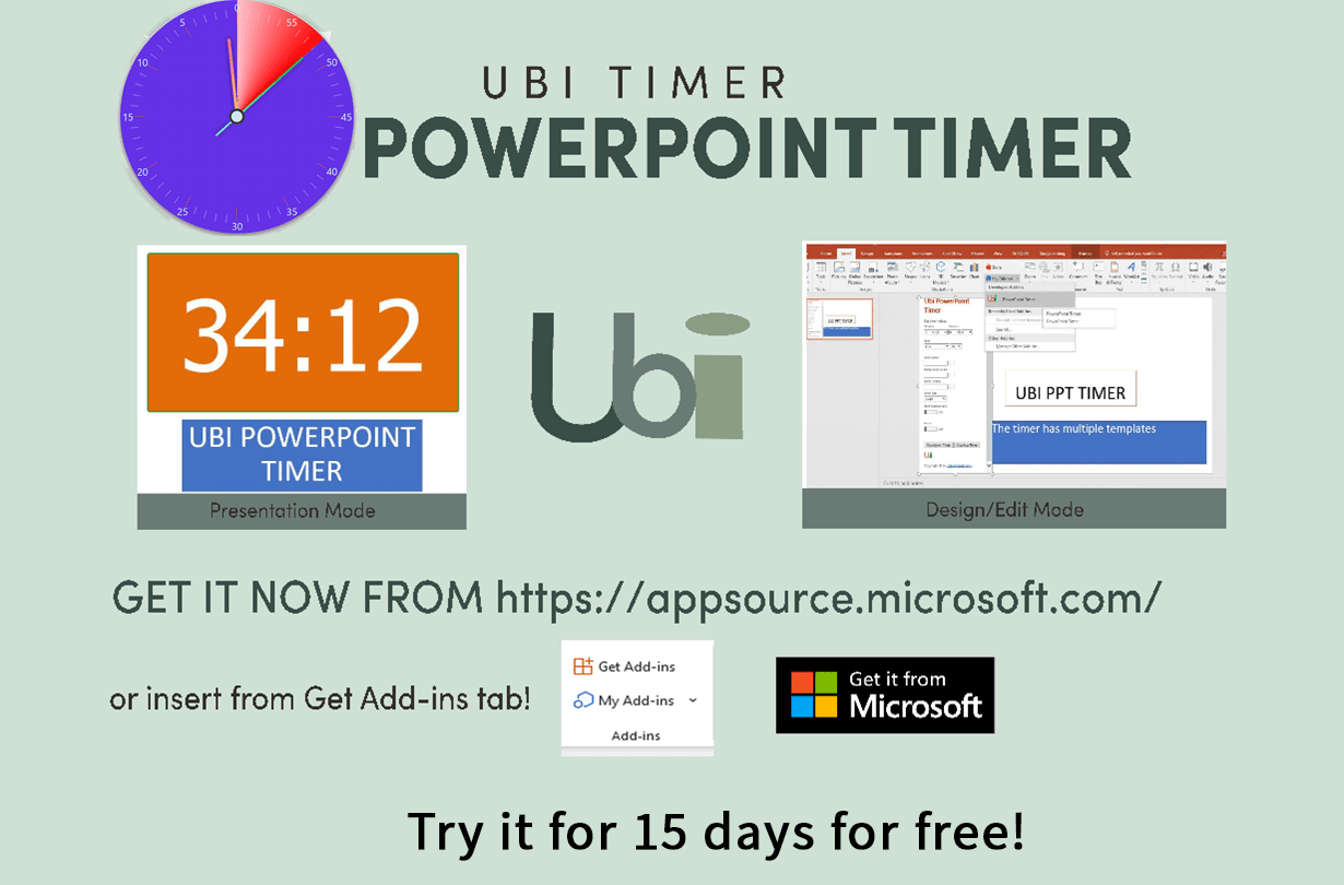 PowerPoint Timer Add-in for Better Presentations - Ubi Timer